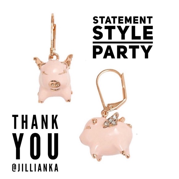 kate spade | Jewelry | Kate Spade Imagination Pig Drop Earrings | Poshmark